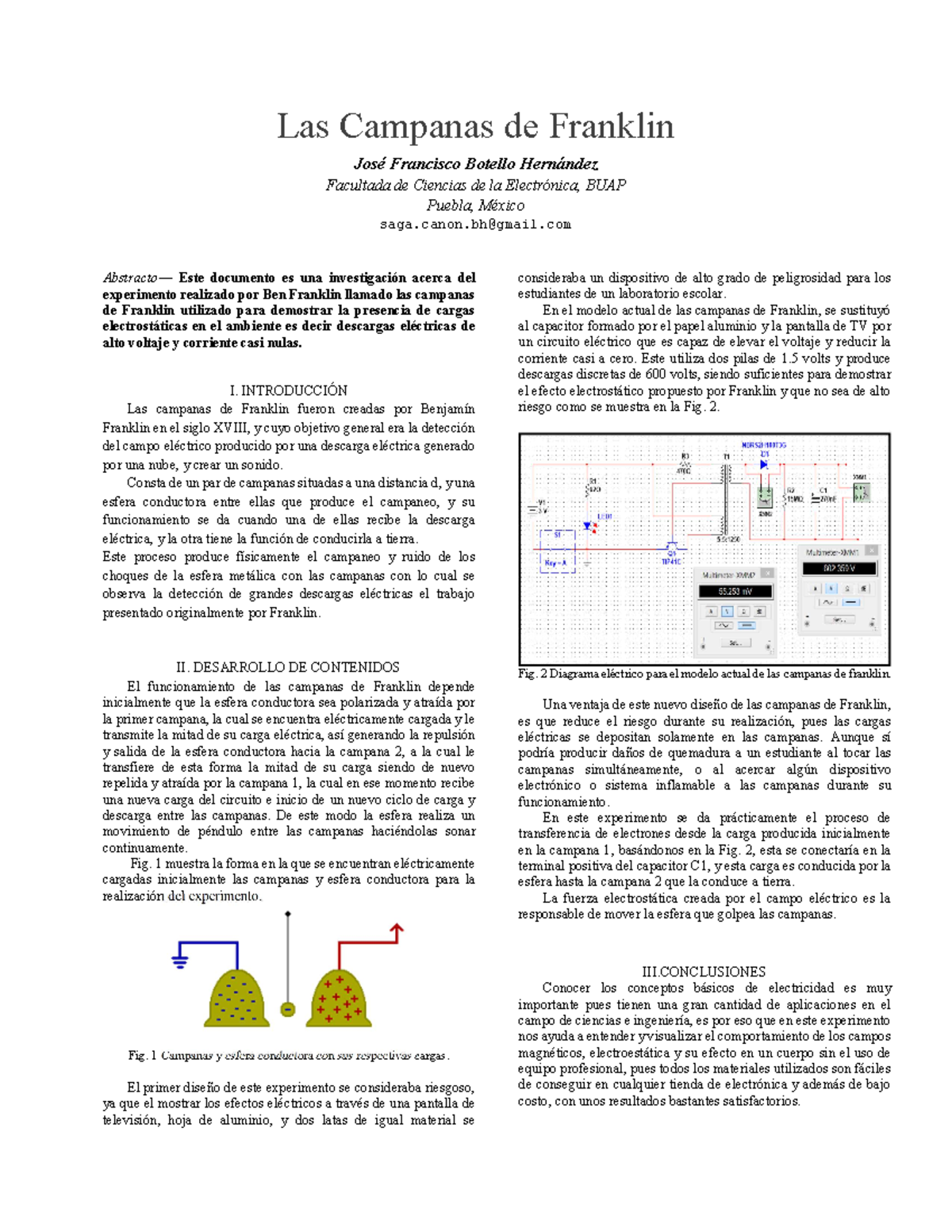 Campanas de Franklin - Nota: 10 - Las Campanas de Franklin Francisco ...