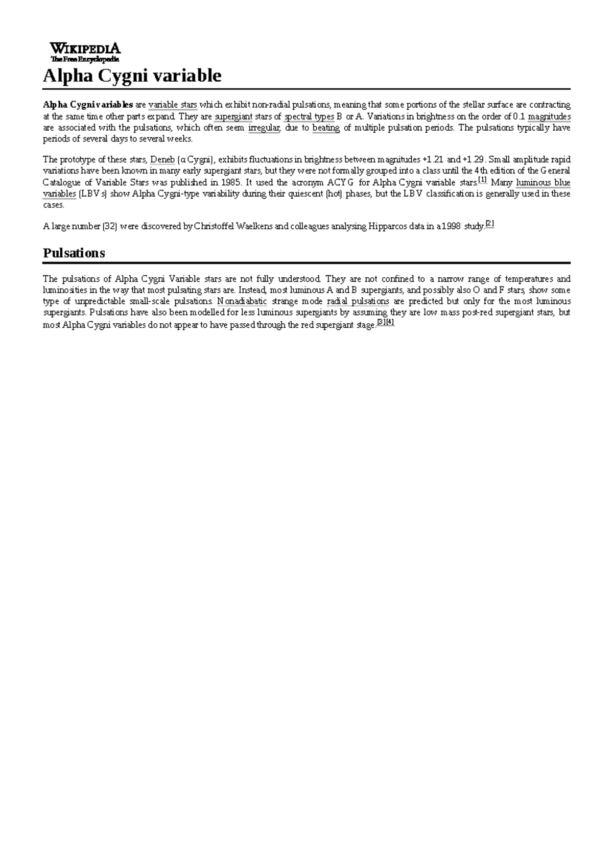 Alpha Cygni variable - sdf - Alpha Cygni variable Alpha Cygni variables ...