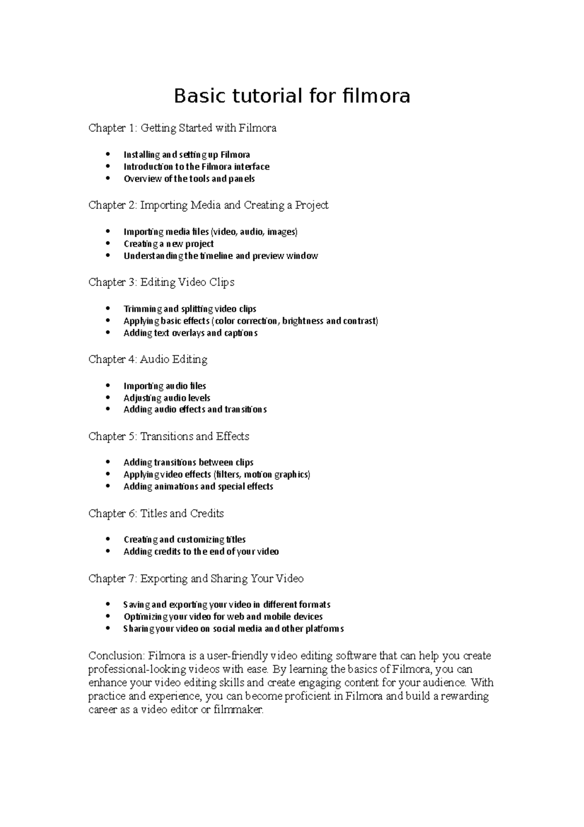 Basic tutorial for filmora - Basic tutorial for filmora Chapter 1 ...