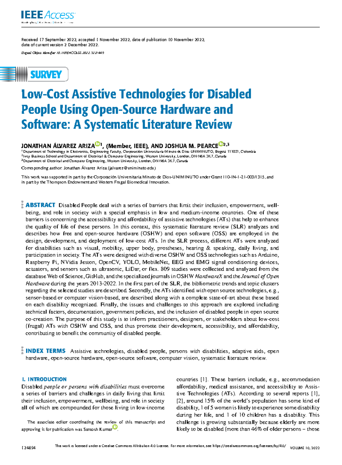 Low-Cost Assistive Technologies for Disabled People Using Open-Source ...