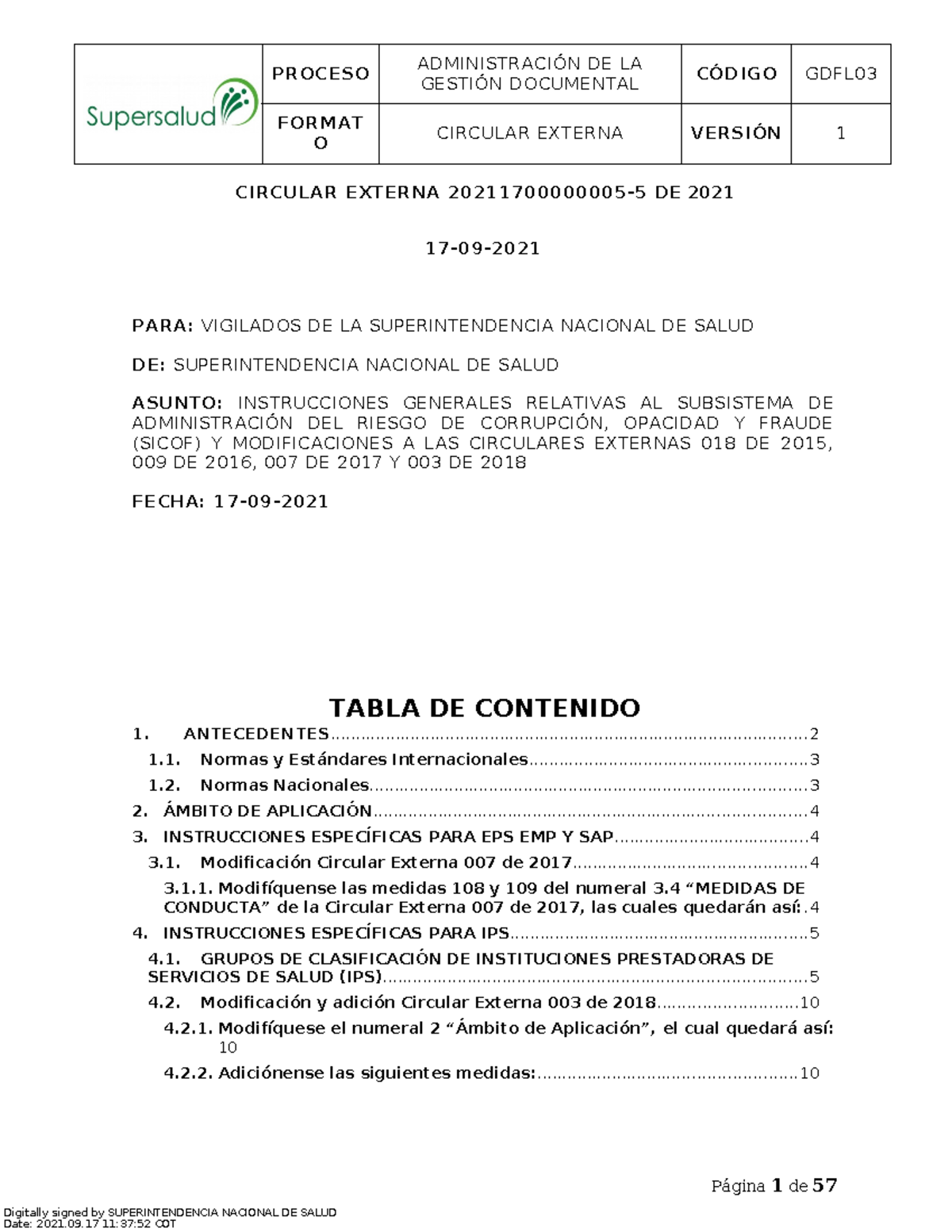 Circular Externa Supersociedades 2021 - GESTIÓN DOCUMENTAL FORMAT O ...