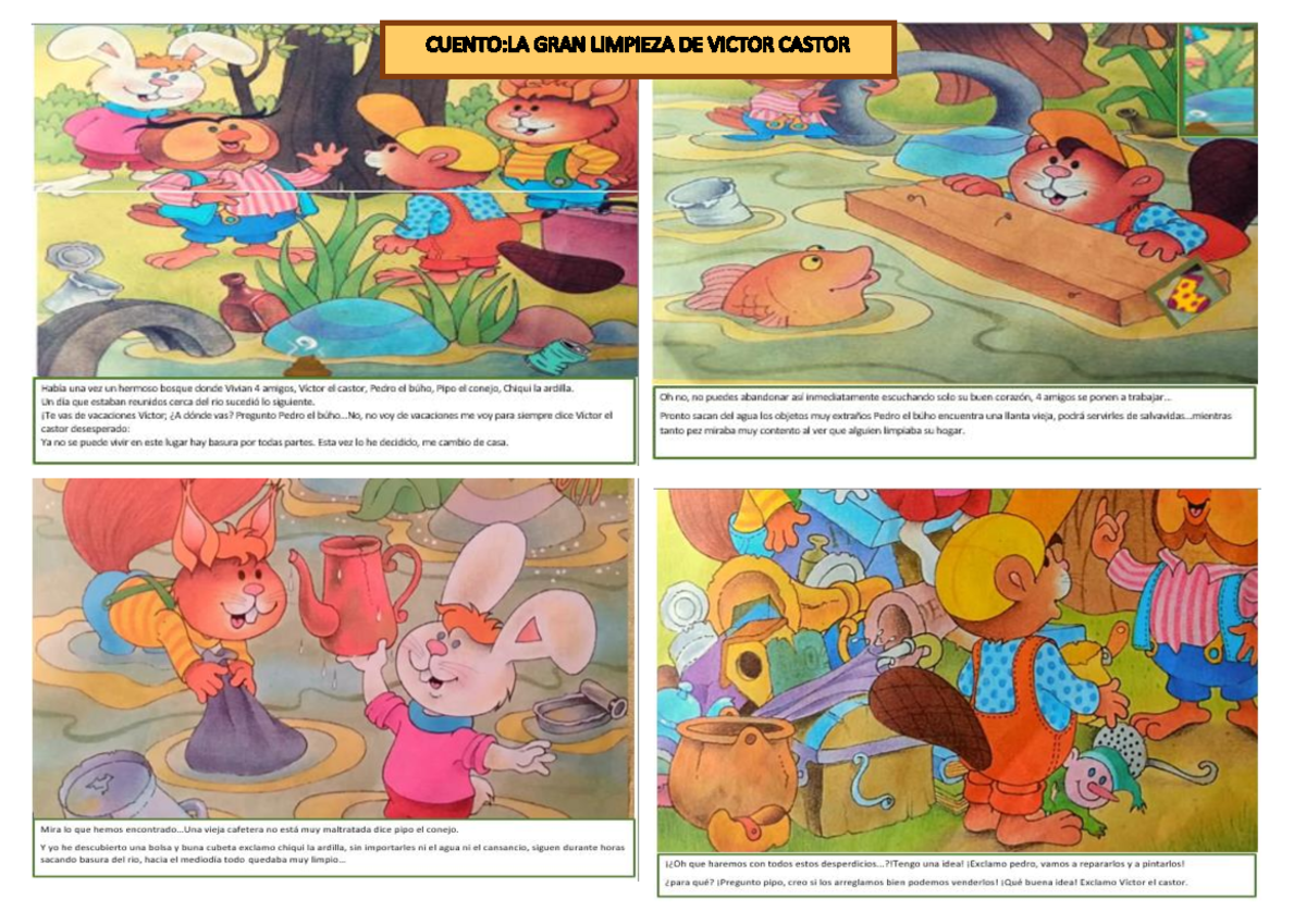 Cuento Victor EL Castor - CUENTO:LA GRAN LIMPIEZA DE VICTOR CASTOR ...