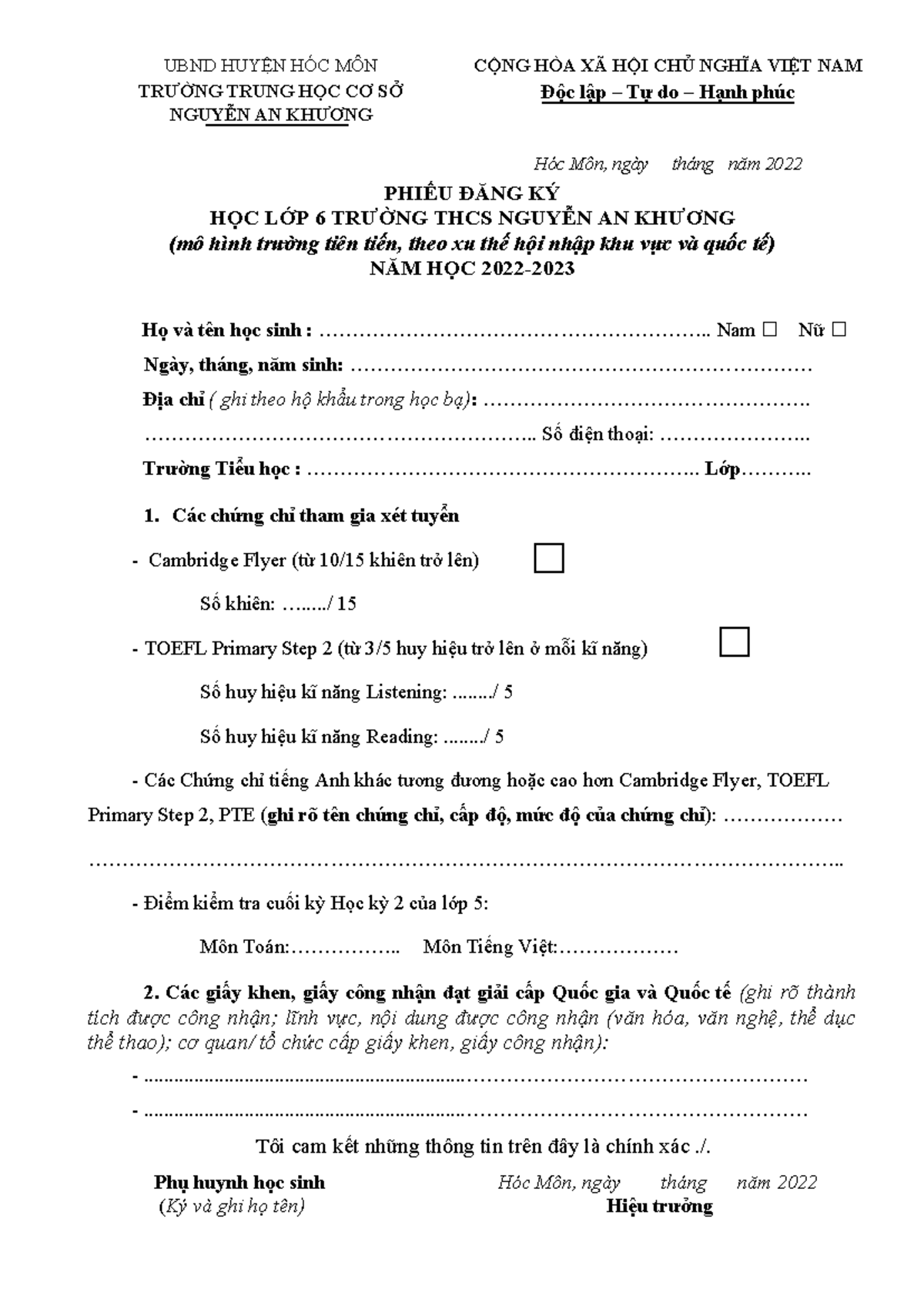 Thcs-nak-mau-phieu-dang-ky-xet-tuyen-lop-6 862022142933 - UBND HUYỆN HÓC MÔN TRƯỜNG TRUNG HỌC CƠ ...