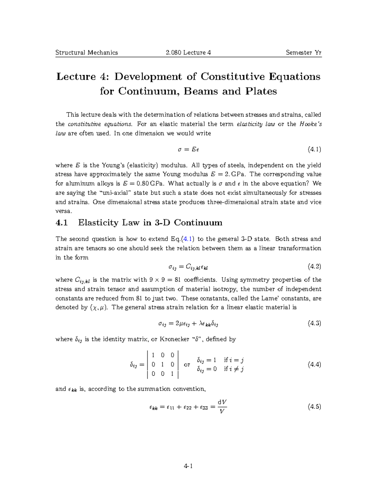 ENGR 244 Lecture 4 - Lecture 4: Development of Constitutive Equations ...