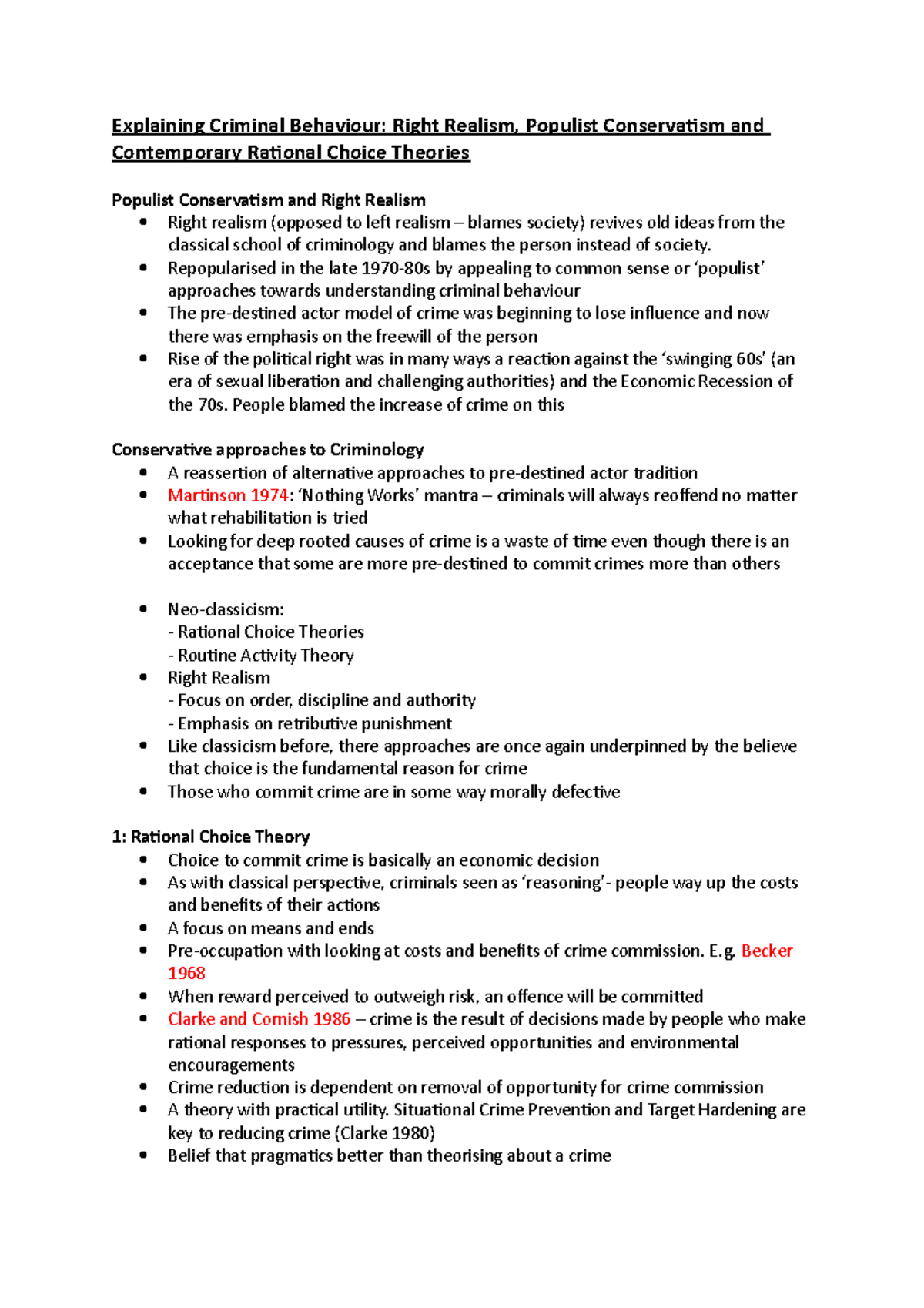 Explaining Criminal Behaviour 4 - Repopularised in the late 1970-80s by ...