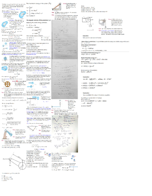 FE Cp1 - Dynamics Cheat sheet with various worked out problems and ...