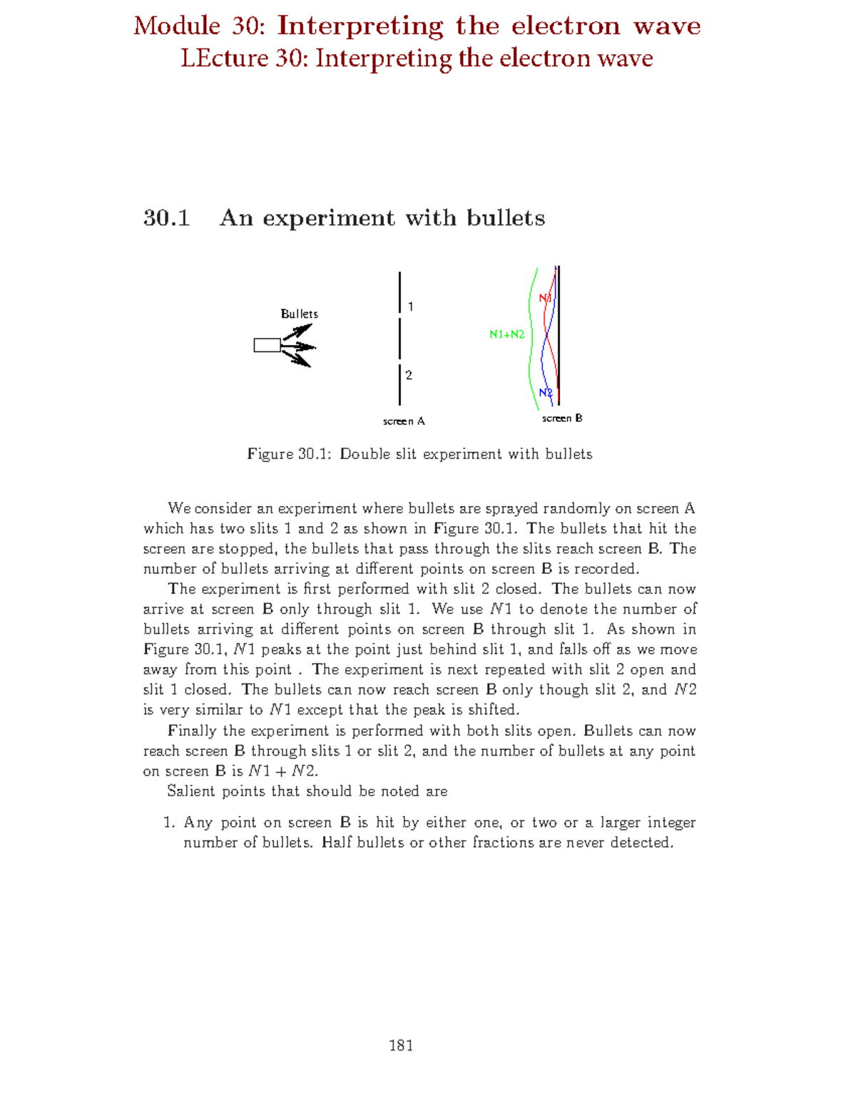 Lec-30 - Oscillation and Wave - Module 30: Interpreting the electron ...