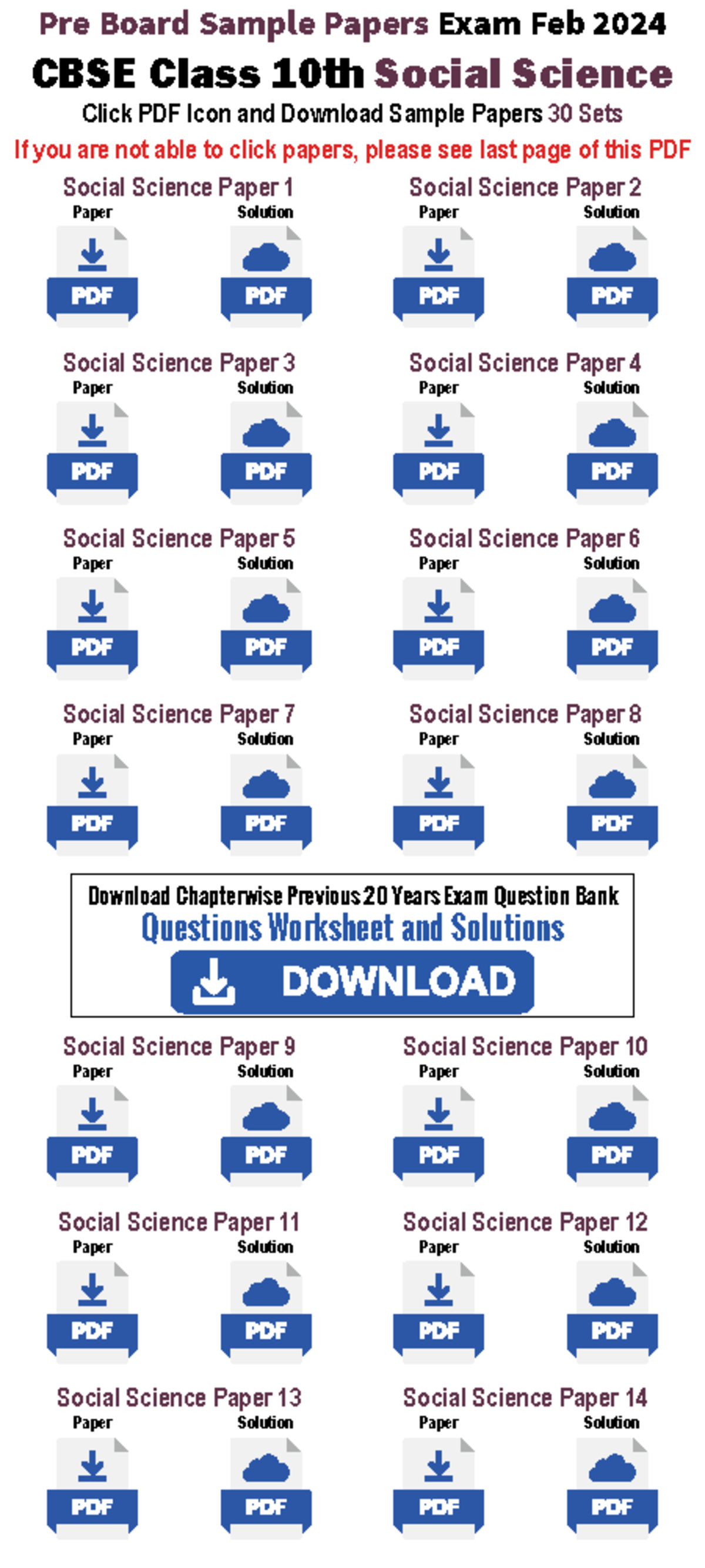 SST - it is a project on sst - Pre Board Sample Papers Exam Feb 2024 ...