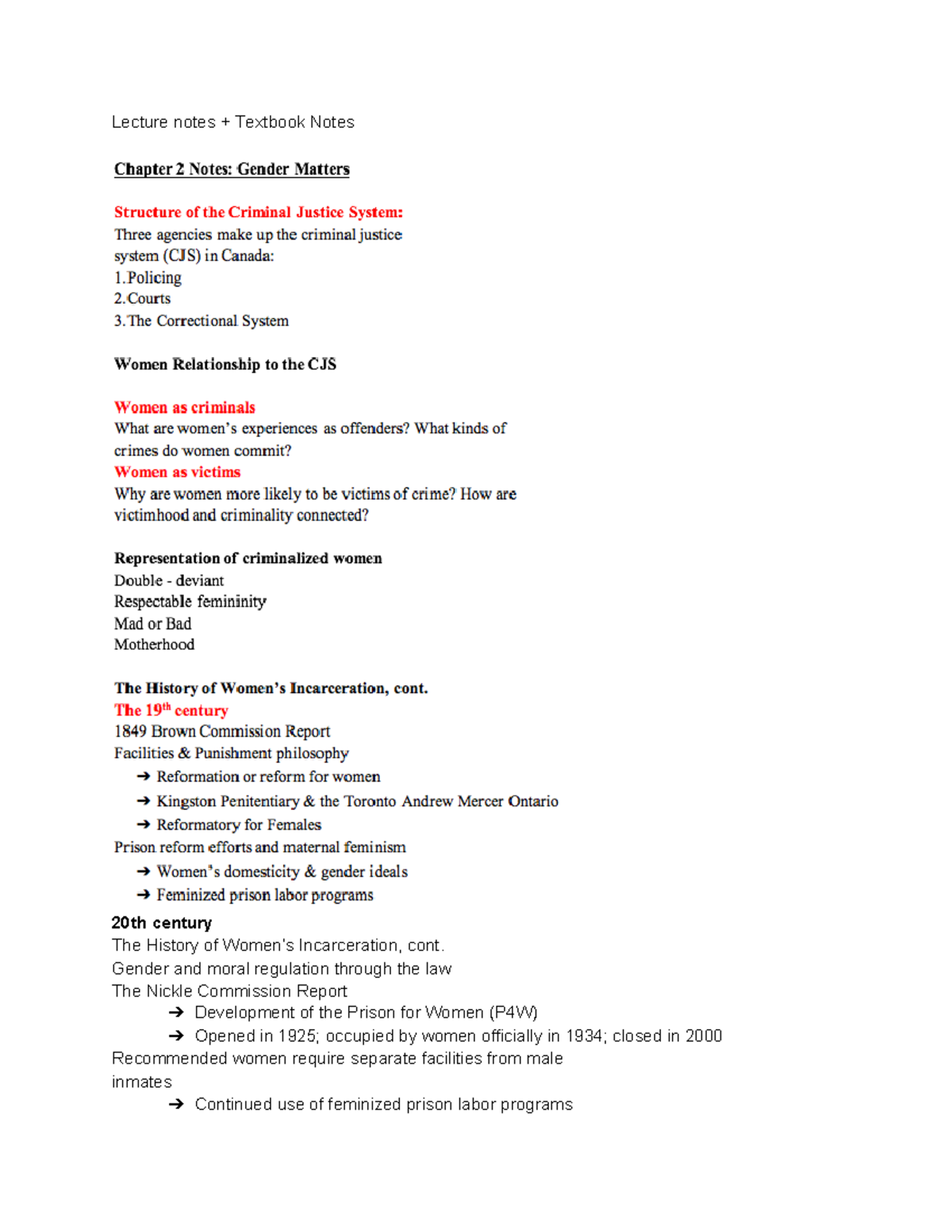 Cc203 Lecture + Textbook Notes - Lecture notes + Textbook Notes 20th ...