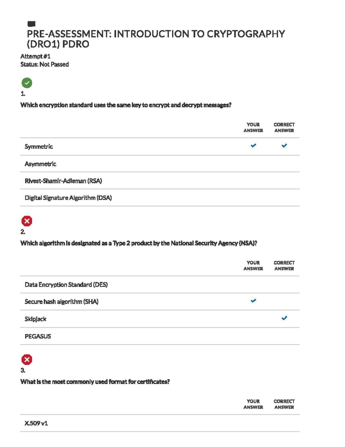 Pre results - pre assessment - ITEC C173 - Studocu