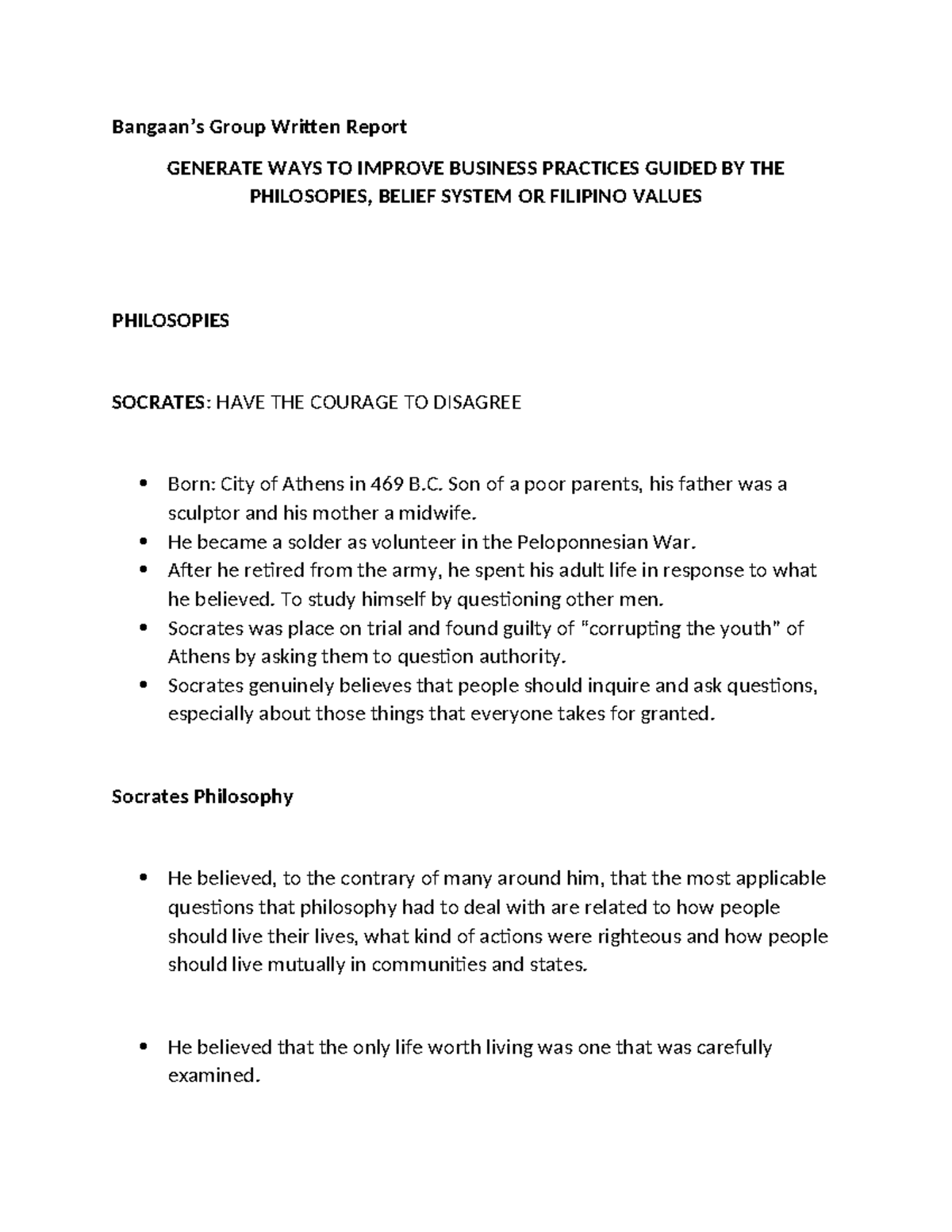 Bangaan and Azucena's group written report - Bangaan’s Group Written ...