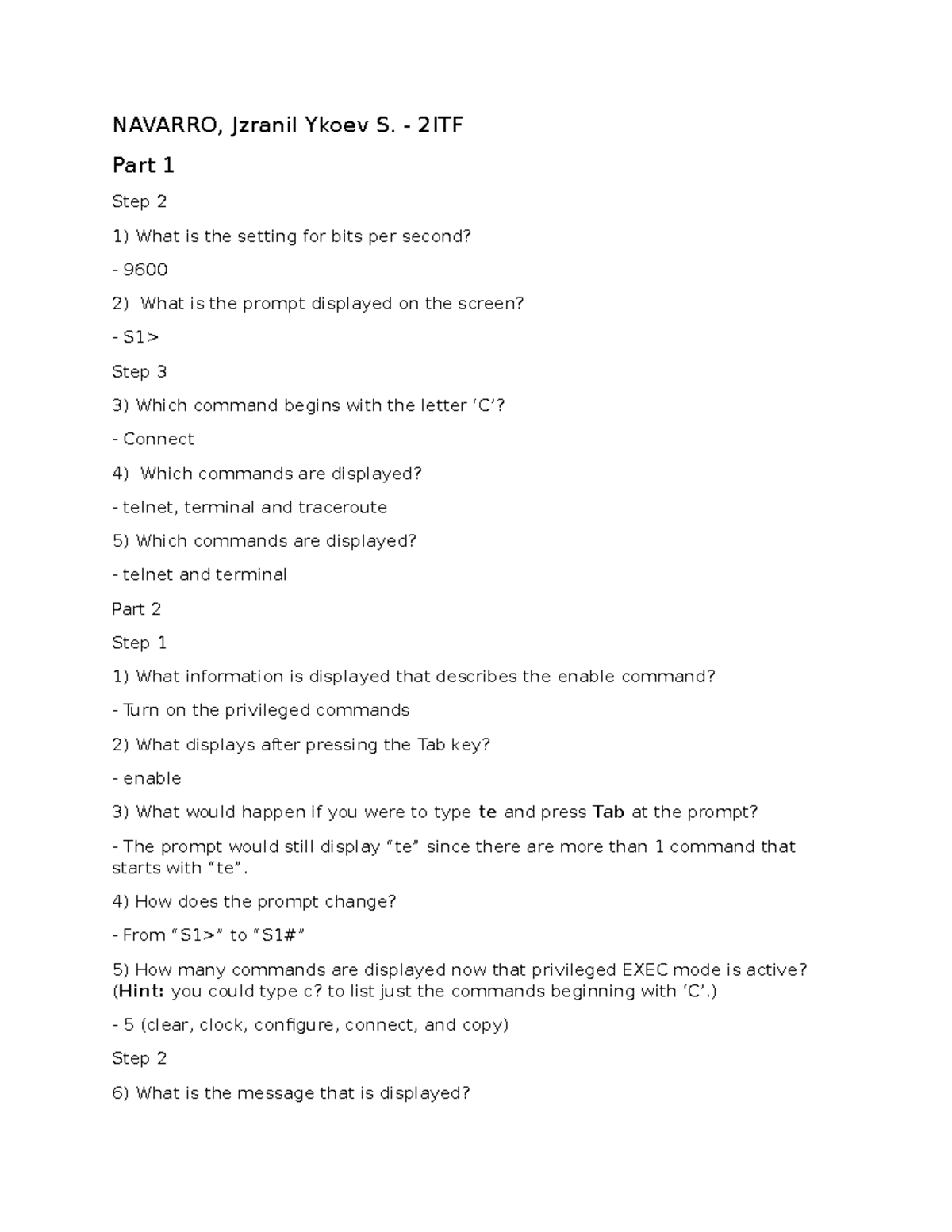 PKT FILE - pkt file answers - NAVARRO, Jzranil Ykoev S. - 2ITF Part 1 ...