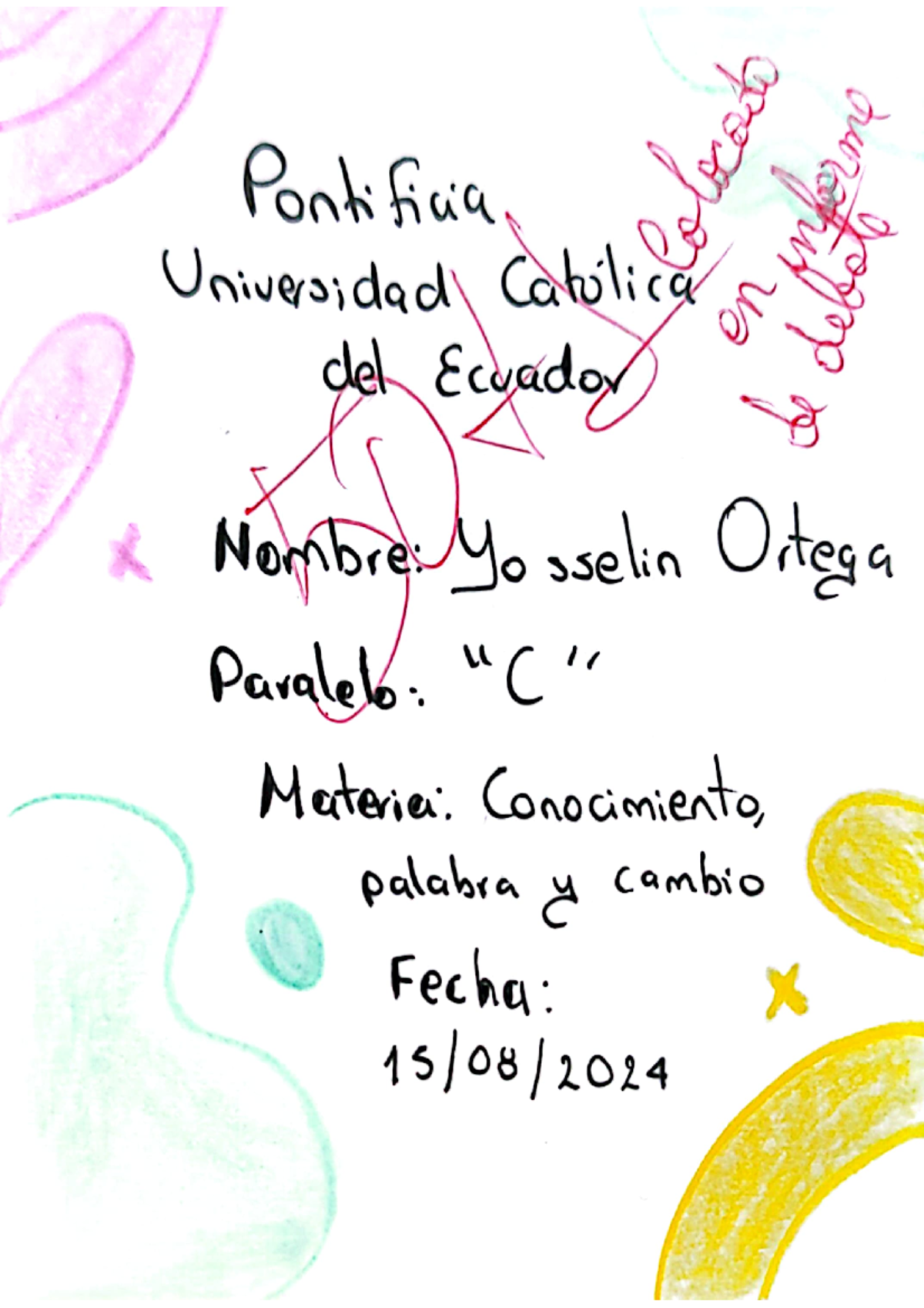 Fichas DE Conectores Ortega Yosselin - Other Language A: Language and ...