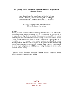 Ophelia - ELC590 - COLLEGE OF CREATIVE ARTS (CCA) UNIVERSITI TEKNOLOGI ...