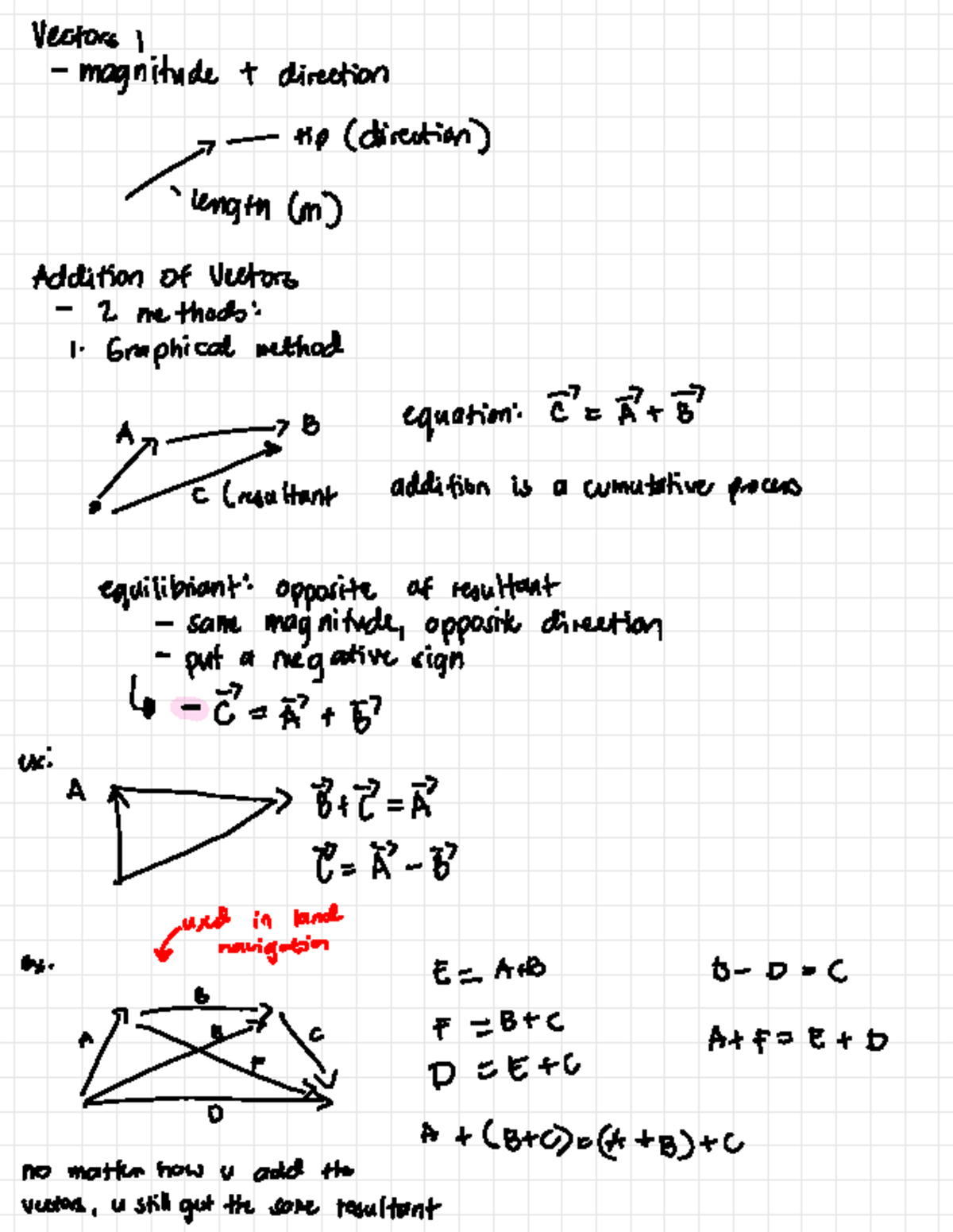 Vectors - General Physics Lecture - Studocu