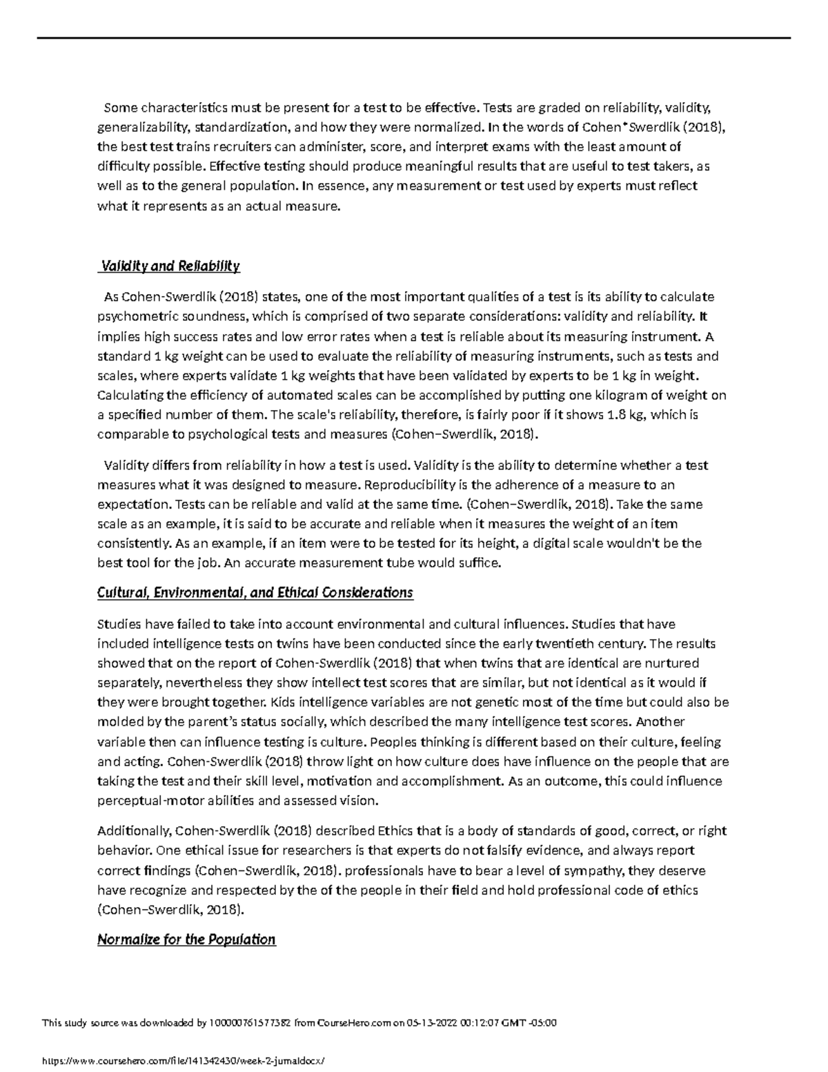 Week 2 jurnal - week 2 journal - Some characteristics must be present ...