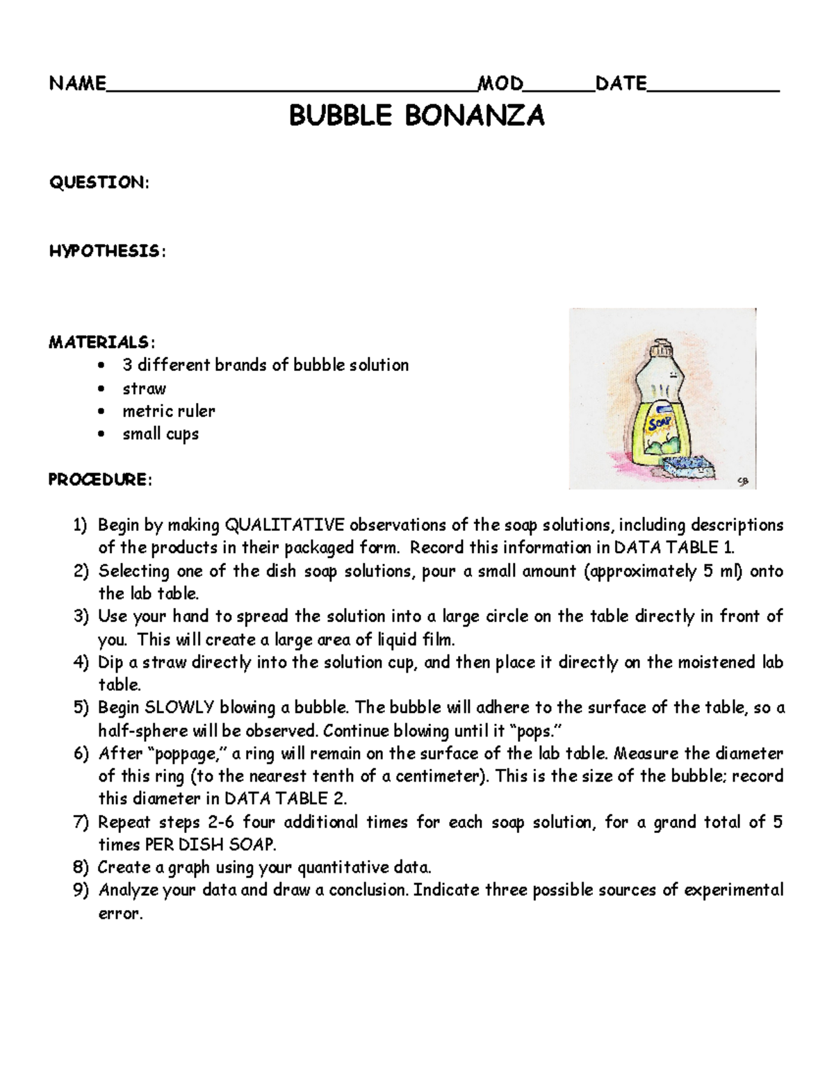 Bubble Lab - dish soap2 - Help you - NAME ...