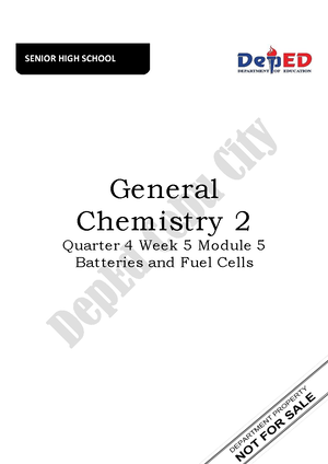 General Chemistry 2 Module 4 - General Chemistry 2 Quarter 4 Week 4 ...