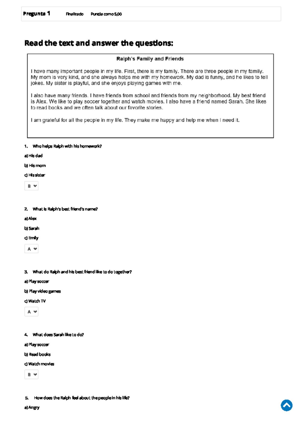 Unit 1, Reading quiz 1 Revisión del intento - Pregunta 1 Finalizado ...