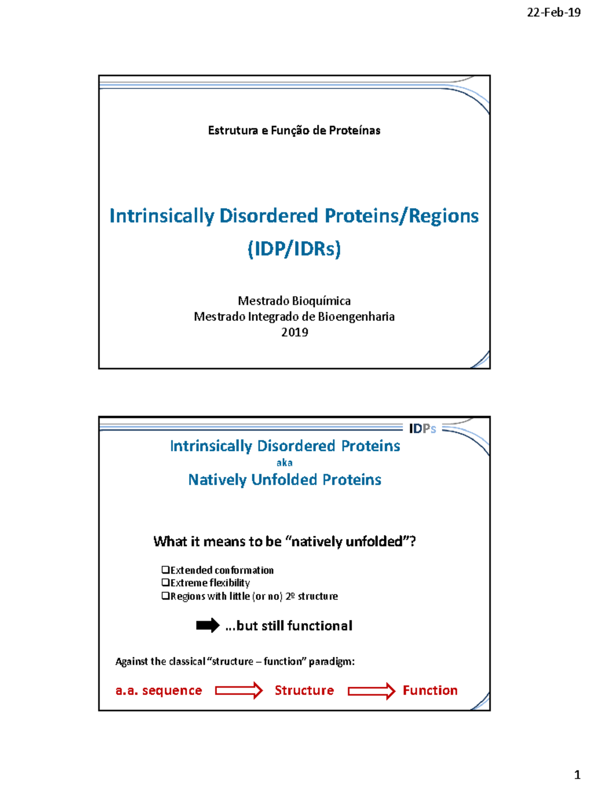 1 IDP - Biomateriais - Biologia Molecular Aplicada - Studocu