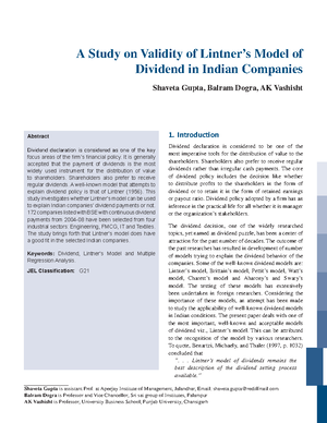 Corporate Financial Mgt - Financial accounting - Studocu