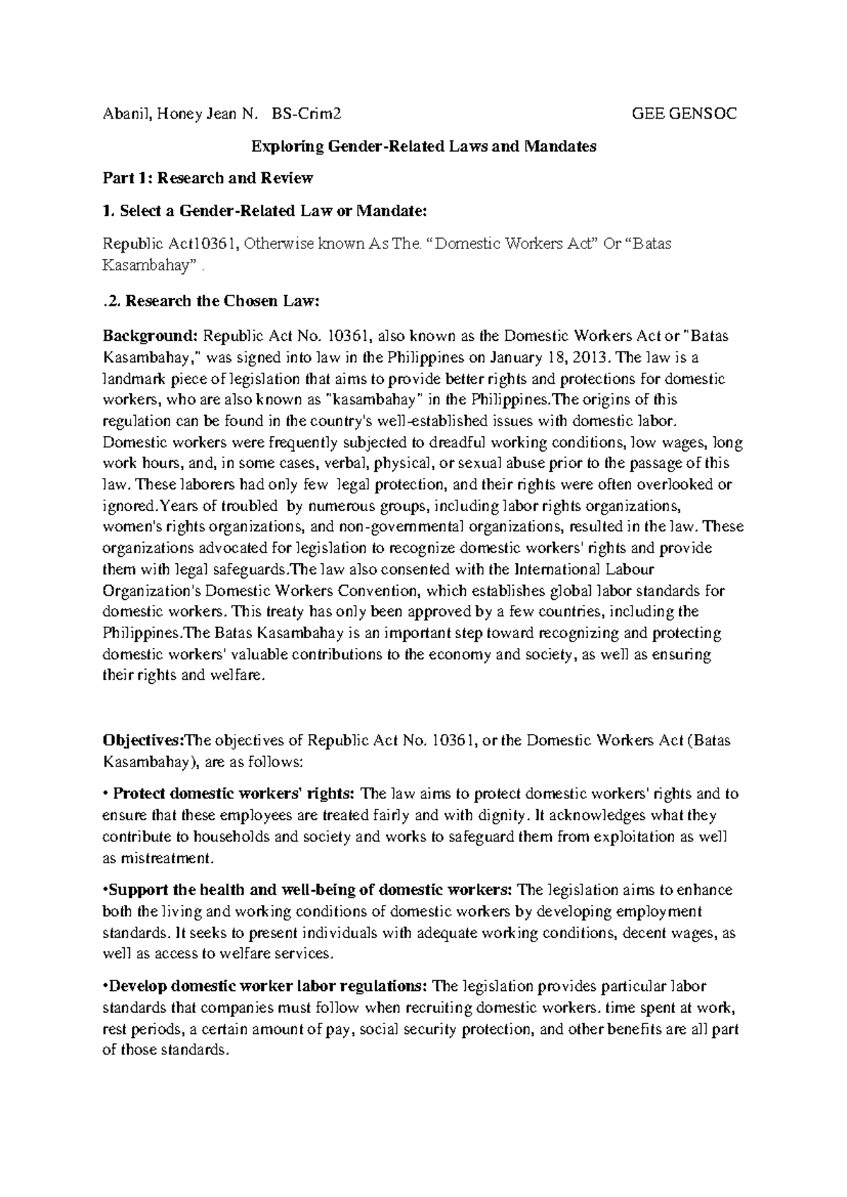 Gensoc Activity - Abanil, Honey Jean N. BS-Crim2 GEE GENSOC Exploring ...
