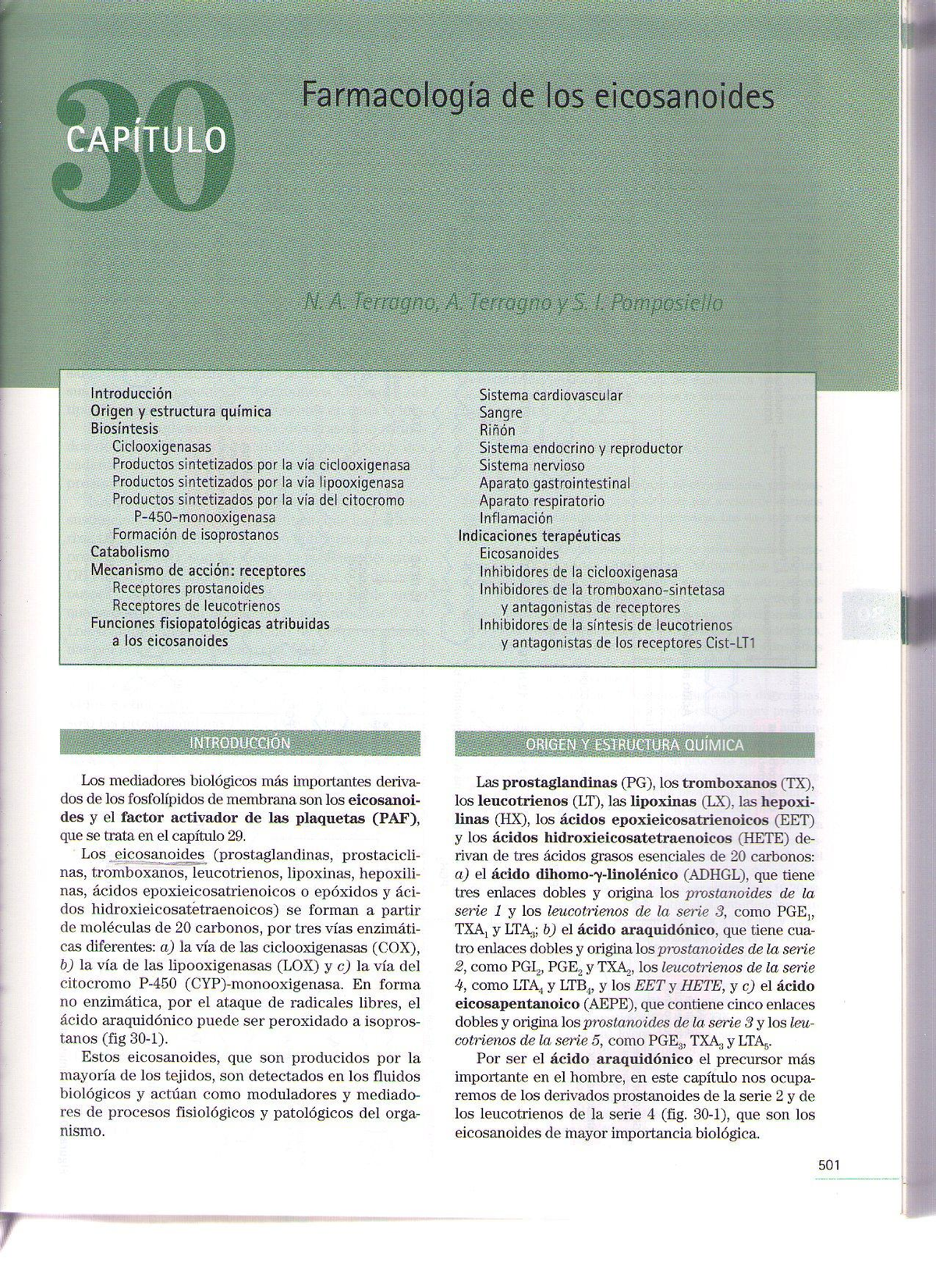 Eicosanoides - Velazquez - Farmacologia de los eicosanoides CAPÍTULO N ...