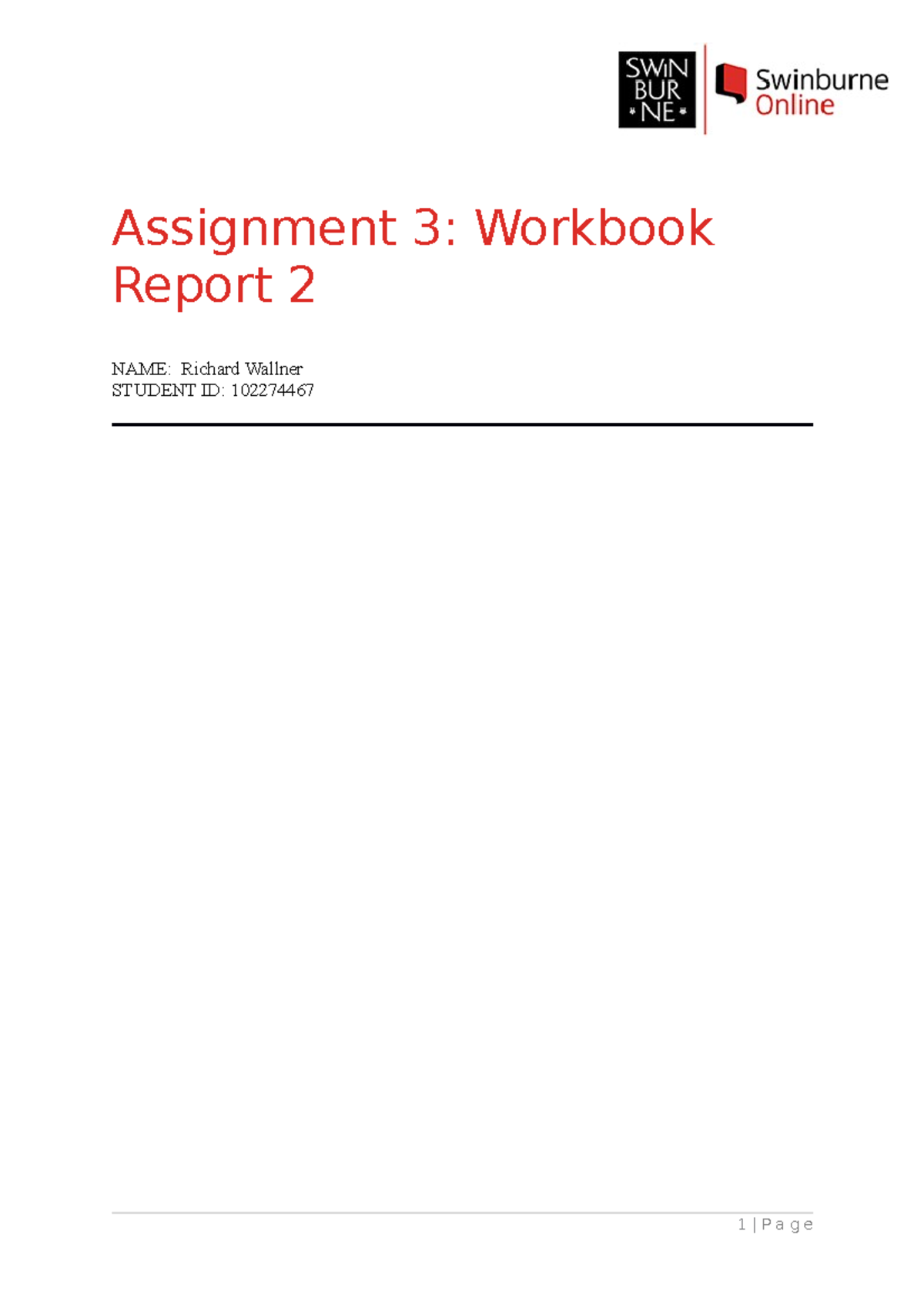 STA20006 Statistical Assignment Three template. - Assignment 3 ...