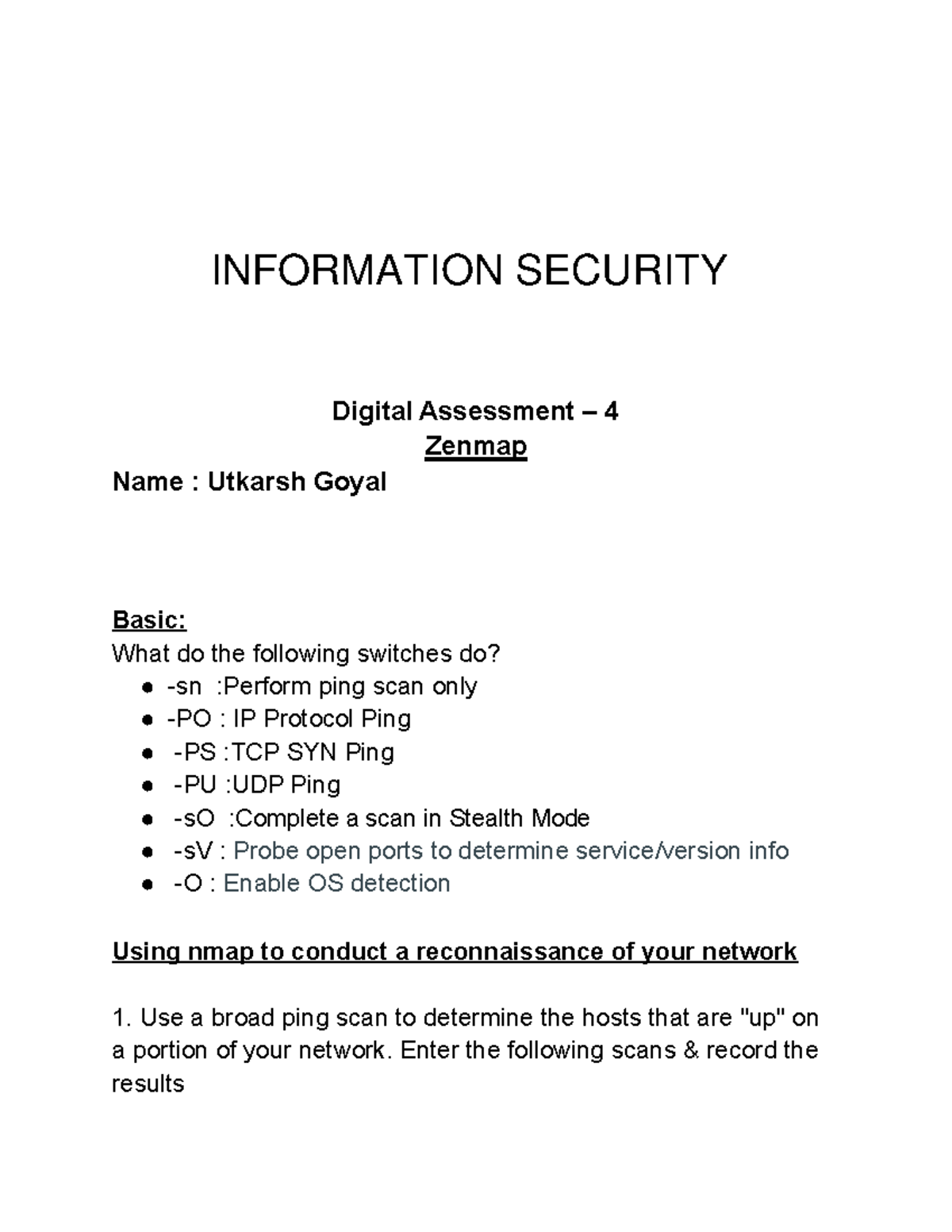 LAB IS Answer 4 - LAB WORK - VIT, Vellore CSE 3501 Information Security Analysis and Audit Lab ...