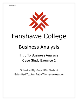 Assignment_1 Business Analysis roles assignment - 1 Introduction to ...