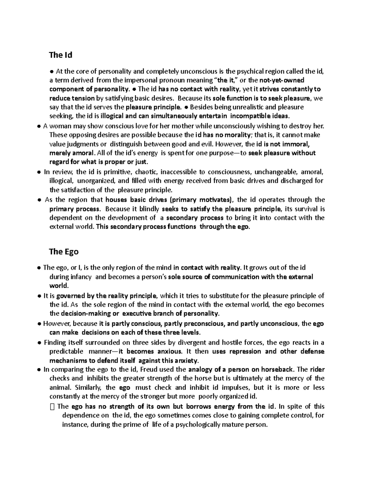 The Id - The Id - The Id At the core of personality and completely ...