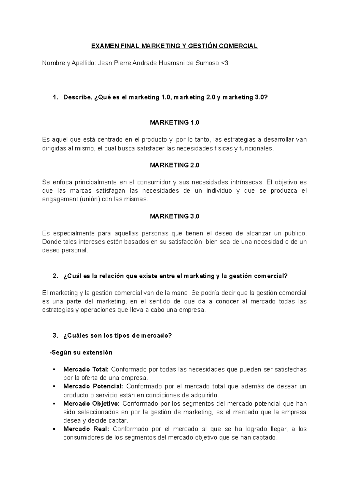 Examen Final Marketing Y Gestión Comercial[ 1005] 27 - EXAMEN FINAL MARKETING Y GESTIÓN ...