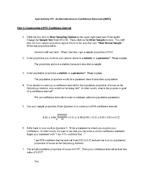 Lab2 Sampling KEY - Answer key - Lab Activity #2: Sampling (KEY) STAT ...