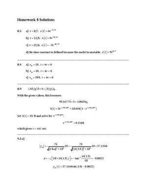 Homework 2 Solutions - Homework 2 Solutions 2 a) ( ) 3 15 6 X s s s ...