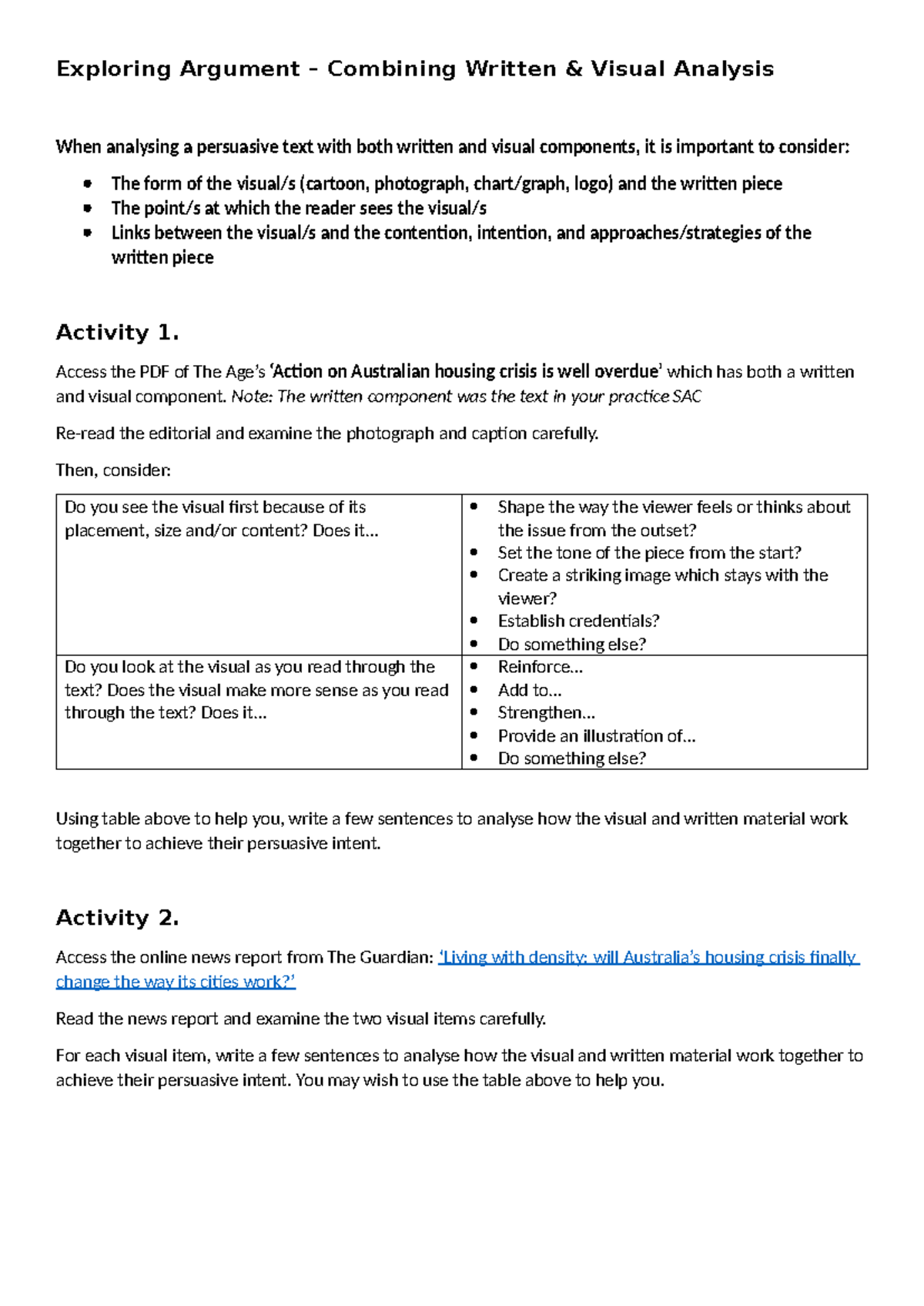 EA - Combining Written & Visual Analysis - Exploring Argument ...