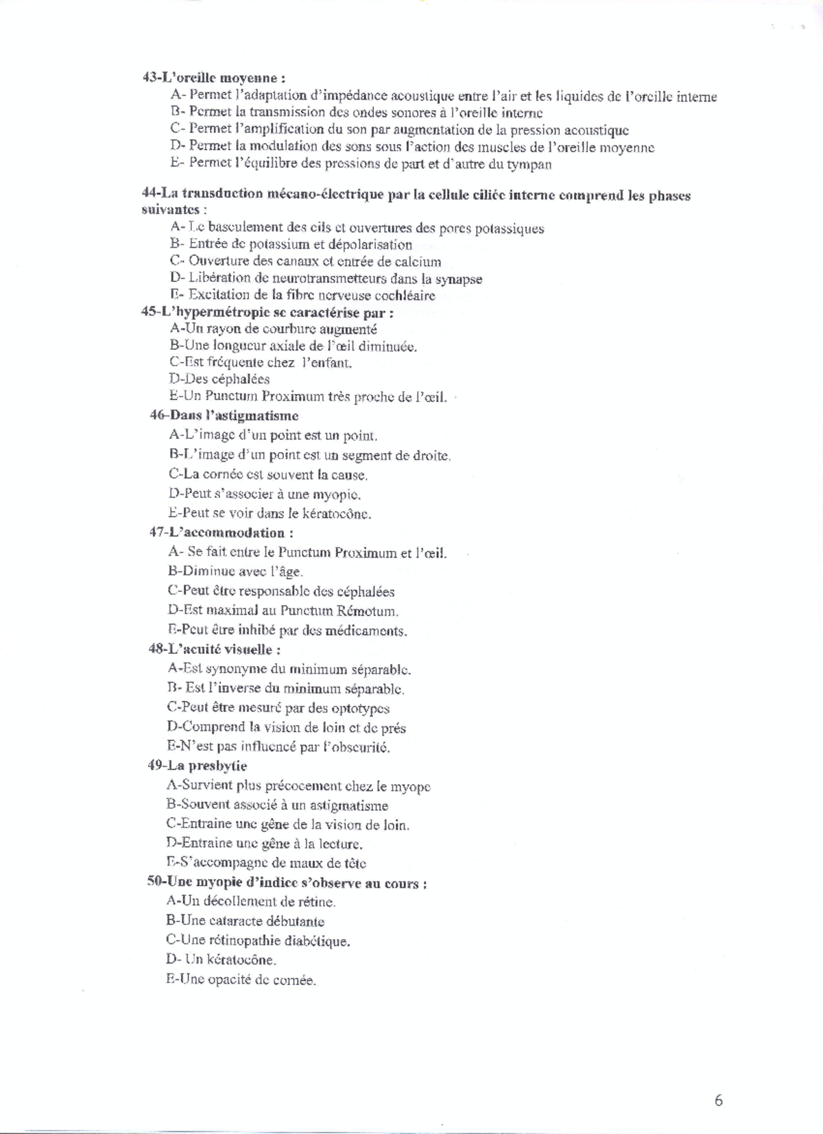 2014 4 - example d'examen sous forme QCM pour préparer au examens ...