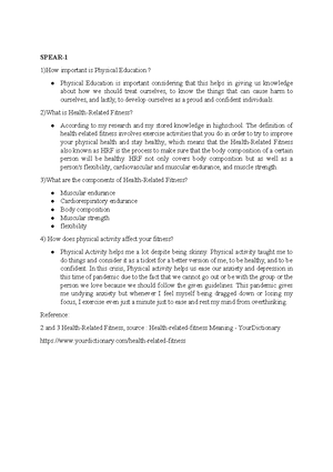 Module 2 Lesson 2 - none - SPEAR 2 Module Midterm Coverage | Page 1 of ...