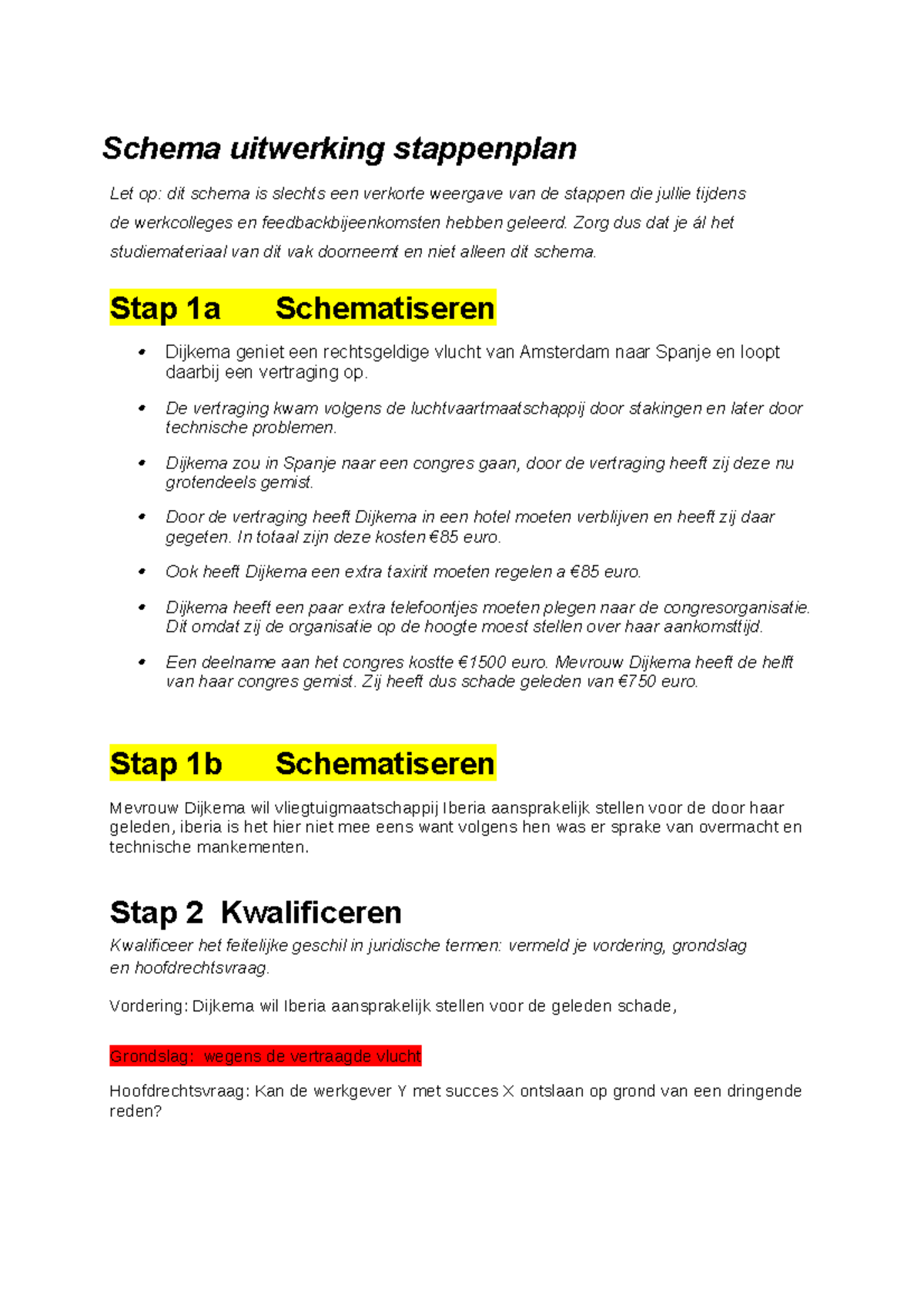 Verkort schema uitwerking stappenplan 2022-2023 - Schema uitwerking ...