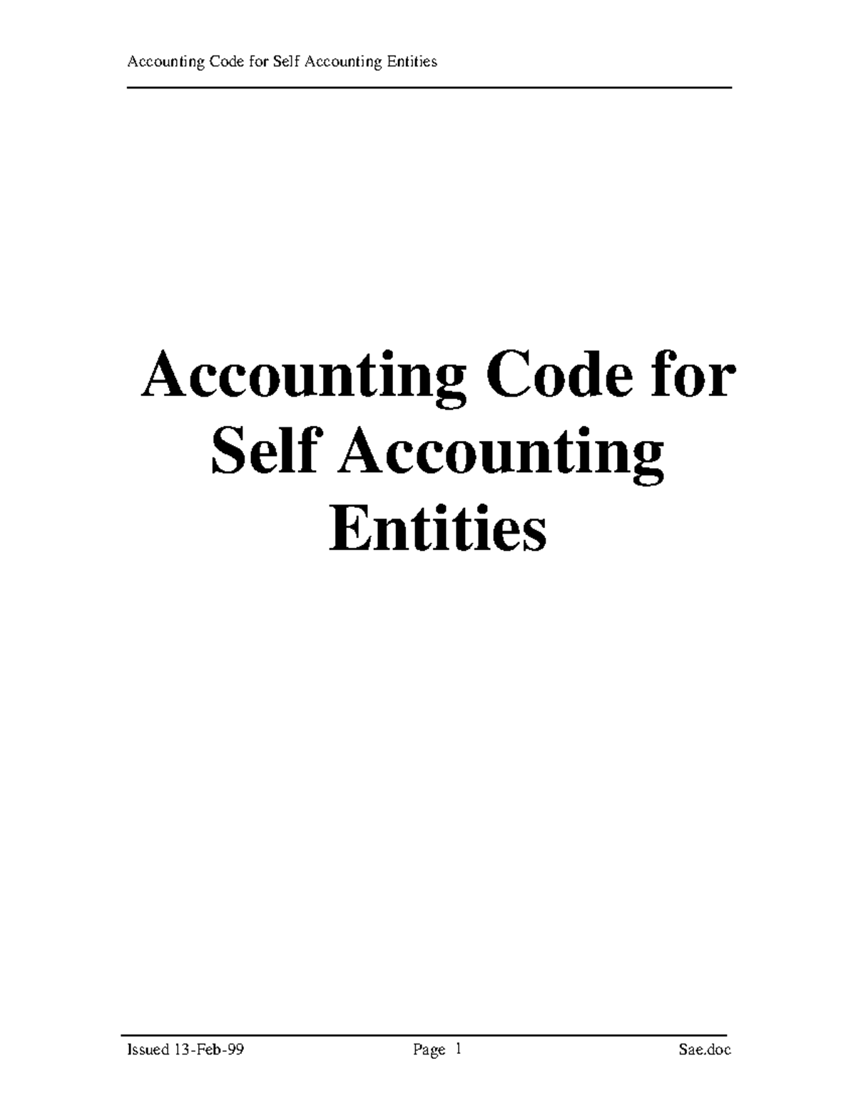 06 Accounting Code for SAEs - Accounting Code for Self Accounting ...