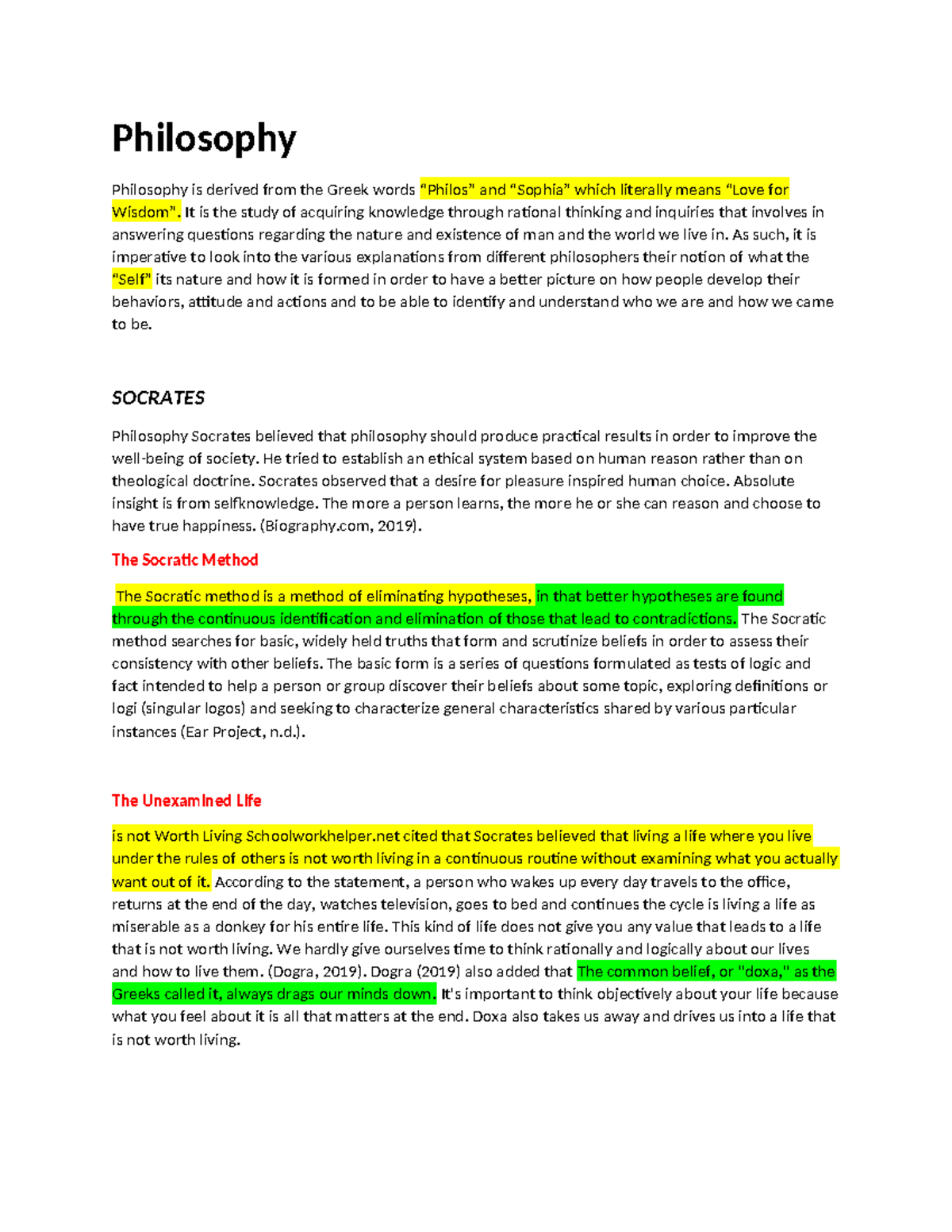 Reviewer ON UTS - Philosophy Philosophy is derived from the Greek words ...