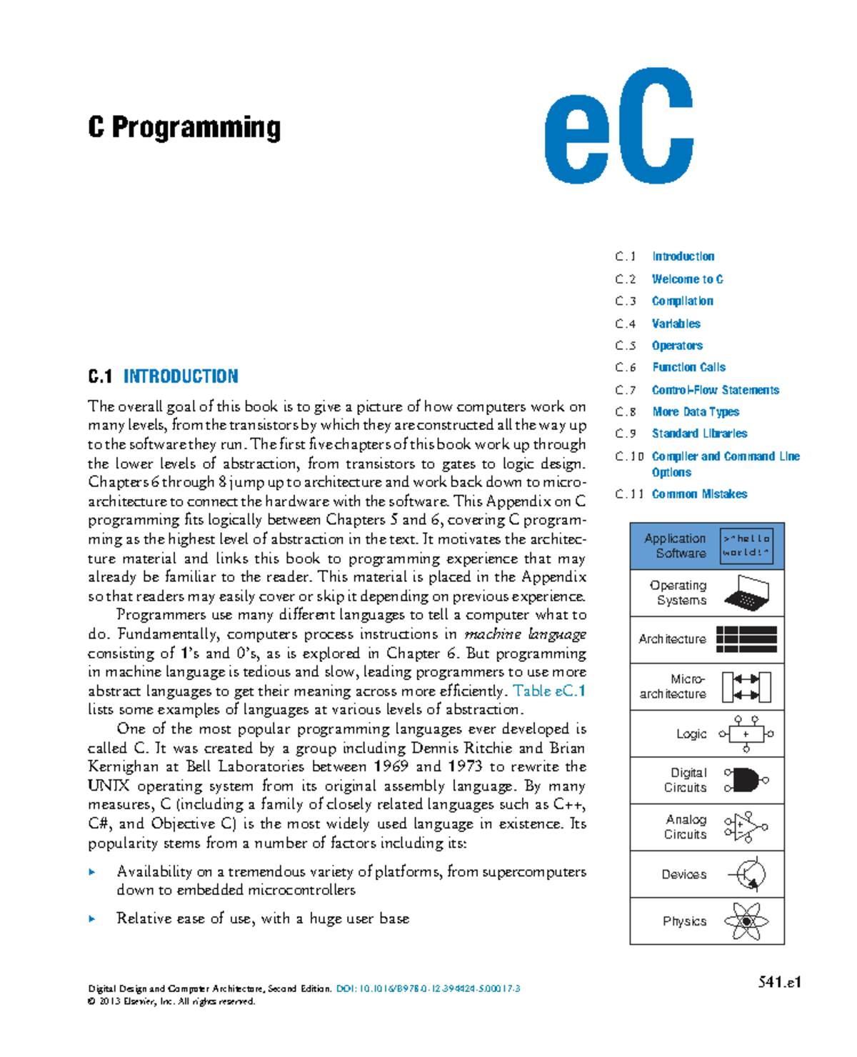 APP0C C Programming - eC C Programming C INTRODUCTION The overall goal ...