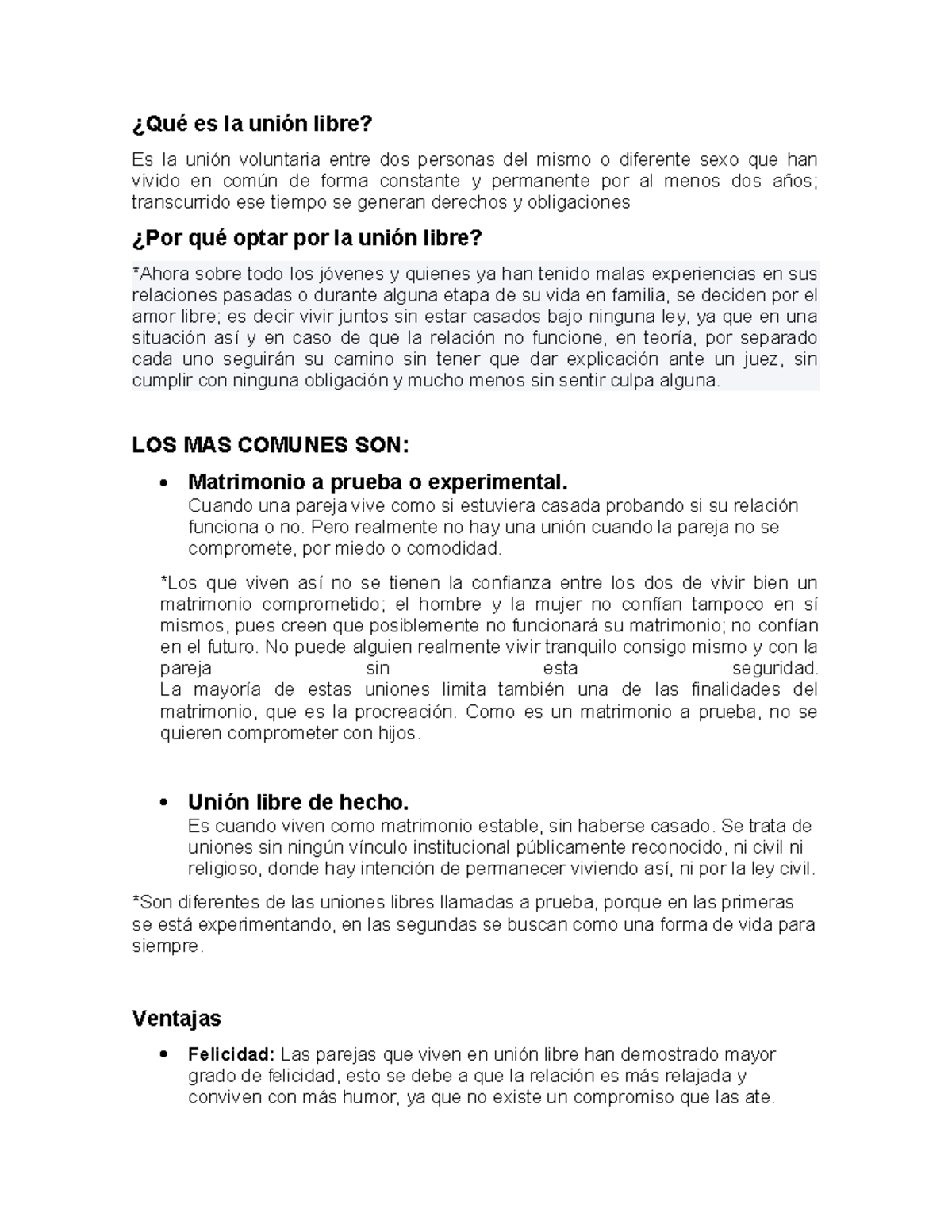 Union Libre - ¿Qué es la unión libre? Es la unión voluntaria entre dos ...