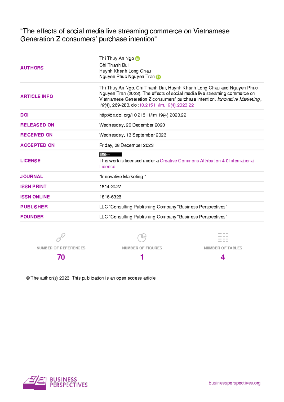 The effects of social media live streaming commerc - The effects of ...