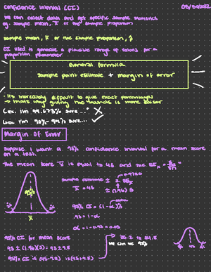Statistics - Statistical Inference pt. 2 - CLT says that the sum or ...
