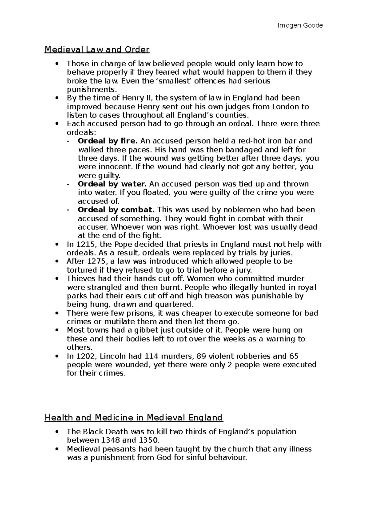 Medieval England - Merchant's Tail context. - Imogen Goode Medieval Law ...