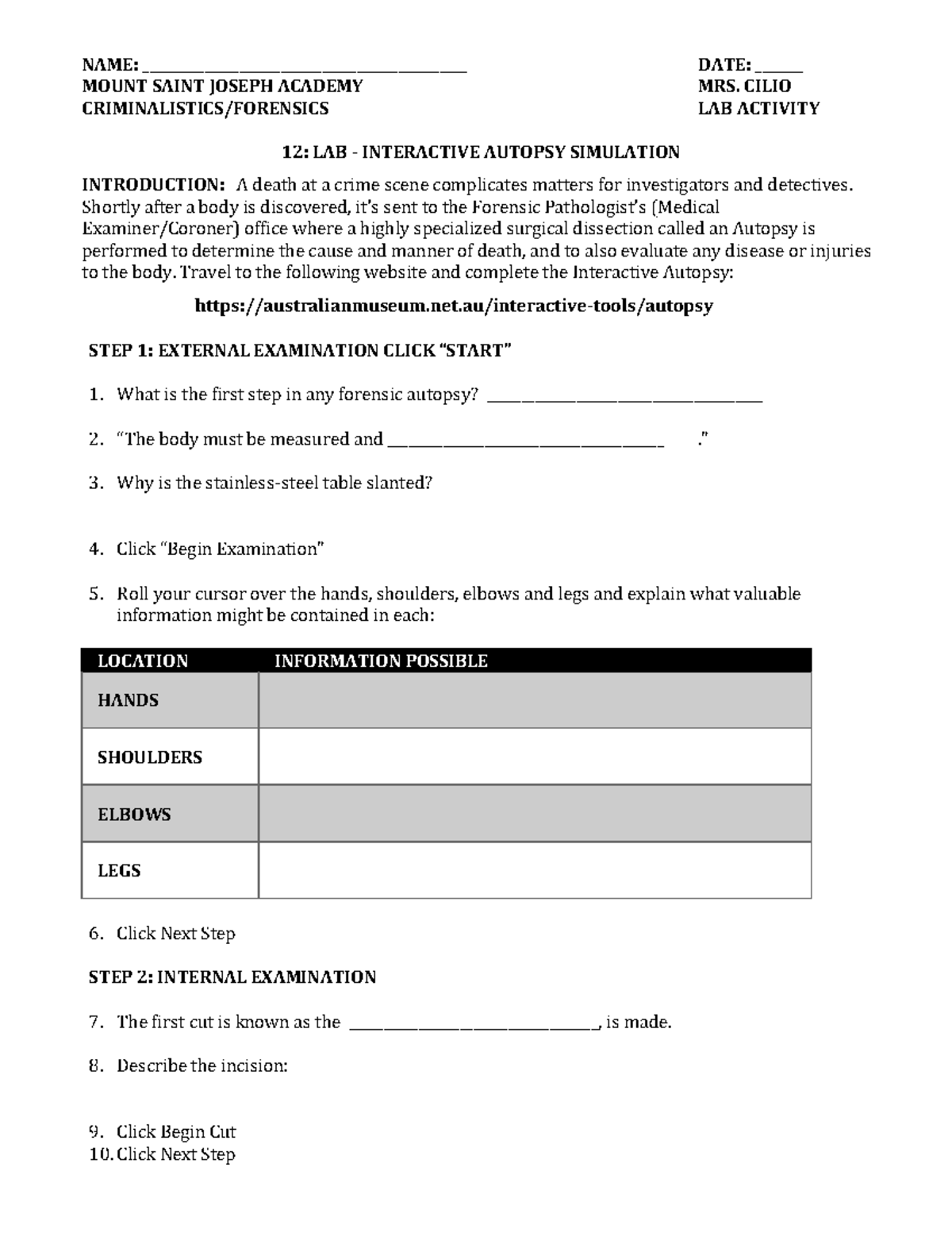 12 - LAB- Virtuall Autopsy Lab - NAME ...