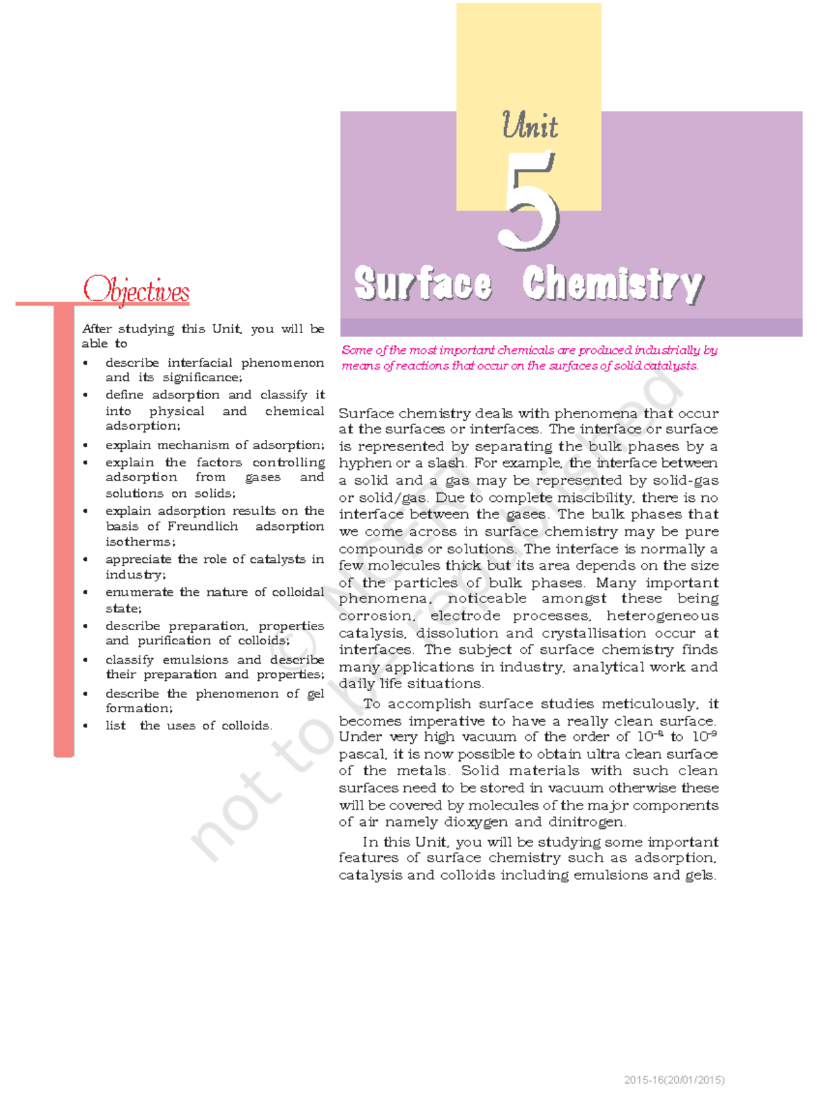 surface chemistry - The interface or surface is represented by ...