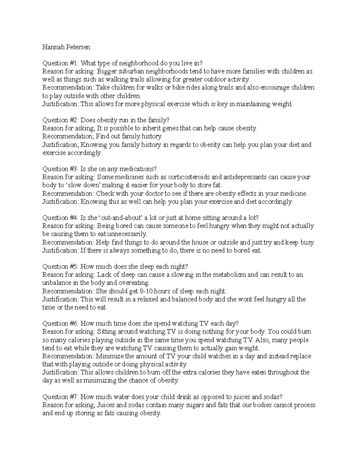 Week 5 - Lecture notes 5 - Hannah Petersen Question #1: What type of ...