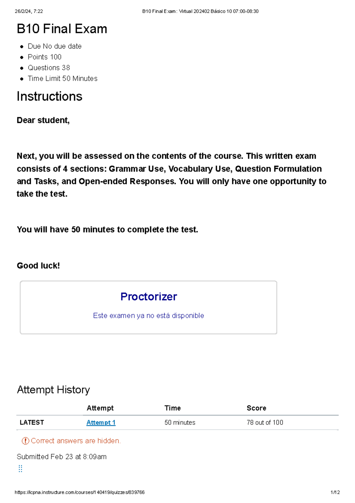 B10 Final Exam Virtual 202402 Básico 10 07 00-08 30 - B10 Final Exam ...
