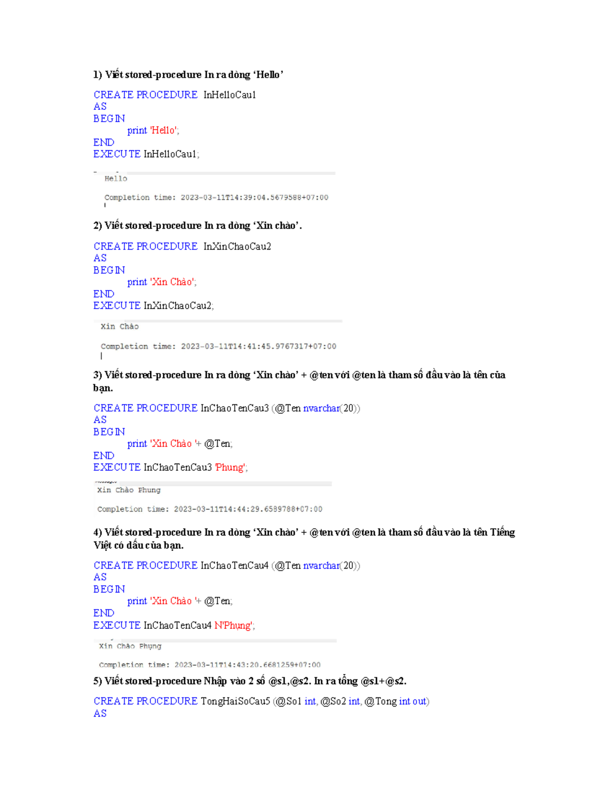 Database Management System WEEK6 - Viết stored-procedure In ra dòng ...